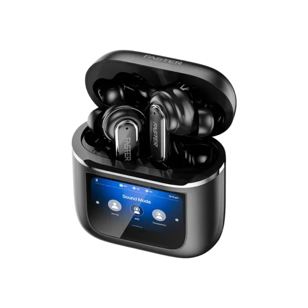 Faster Vizion Earbuds – Touch Display, ANC & AI Features